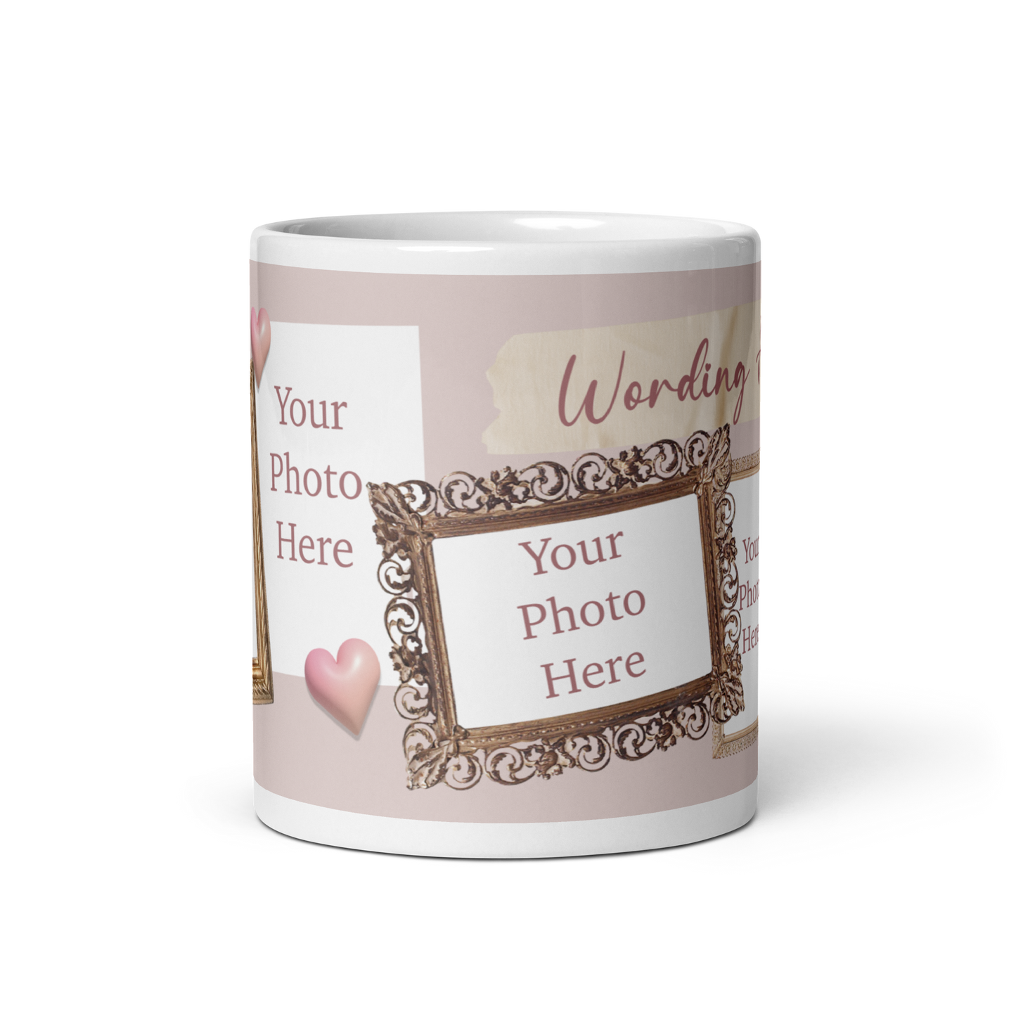 Personalised Pink Photo Mug – Scruffy Little Cat